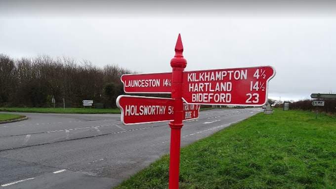 red post sign
